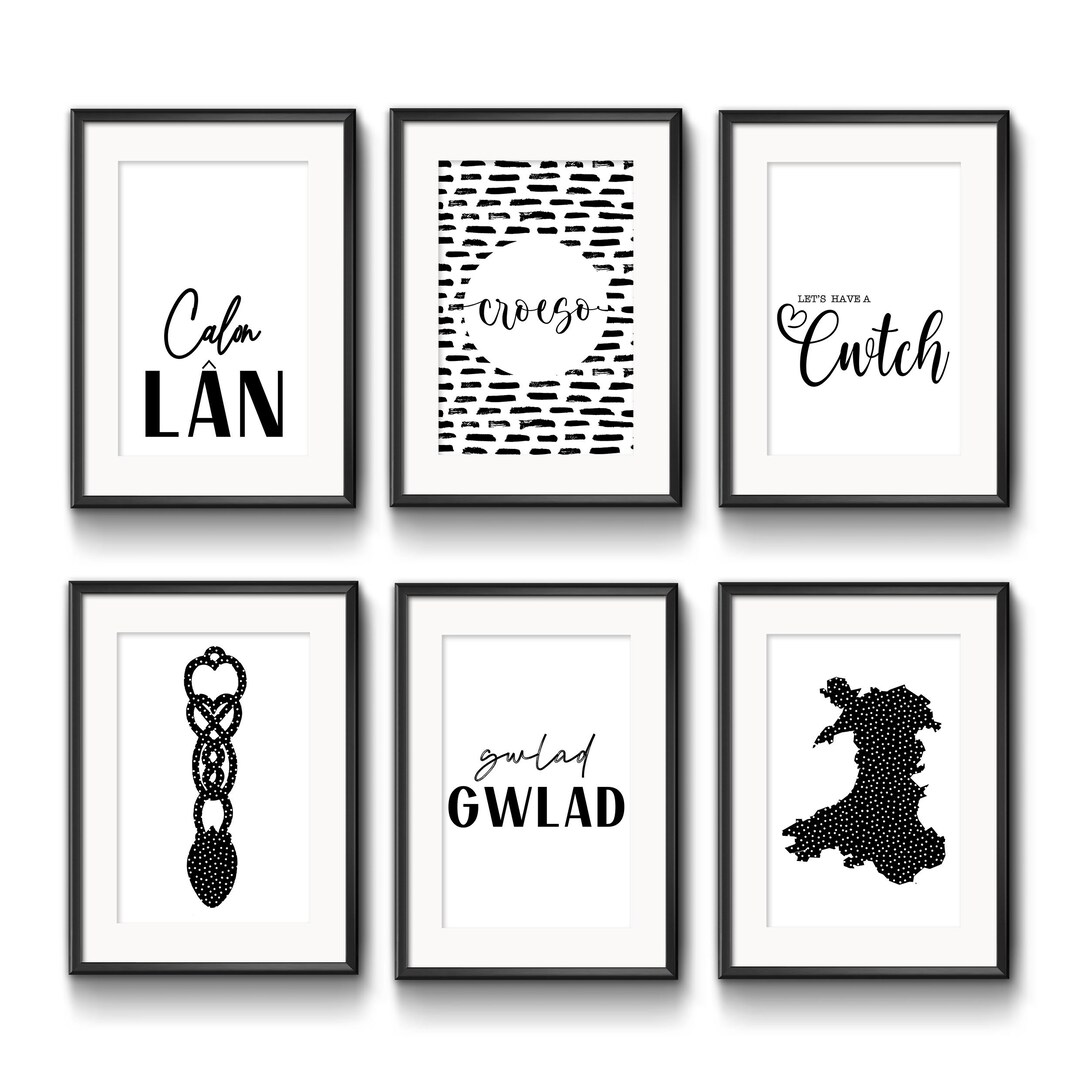 Welsh Prints 6 Styles - Etsy