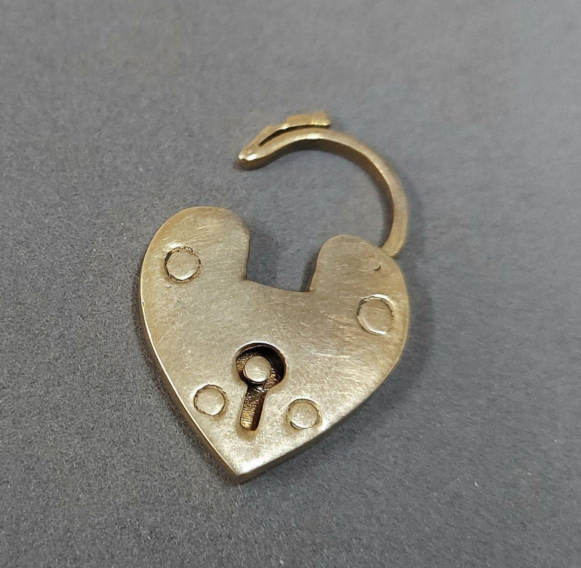 Gold Filled Heart Padlock Clasp: Handmade Necklace Connector (25mm) - Etsy
