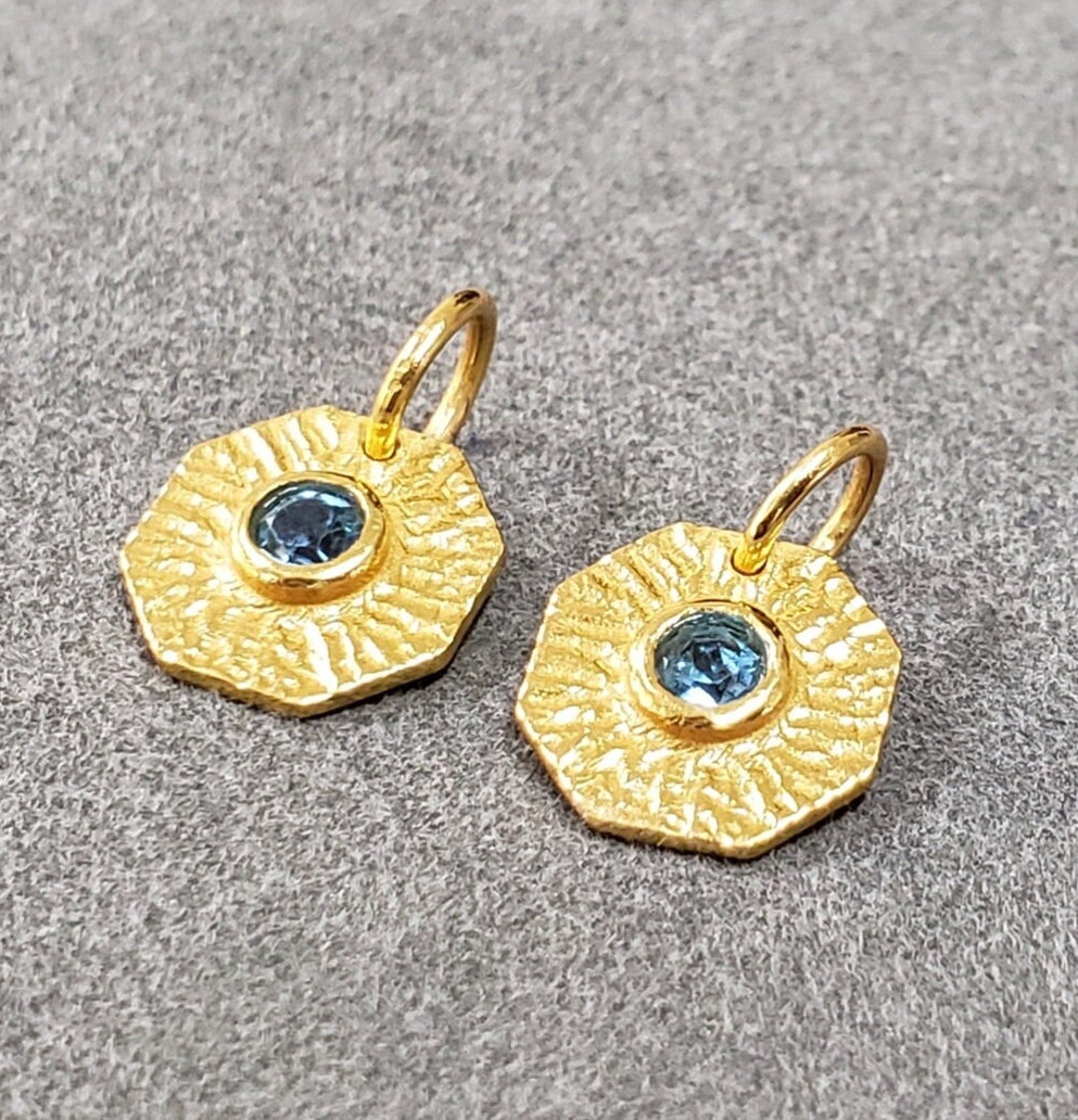 Octagon Shape Gold Vermeil Pendant, Silver Jewelry, Price per Piece ...