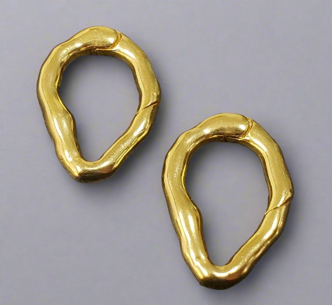 Openable Link Clasps Handmade 18k Gold Filled, Findings, Necklace ...