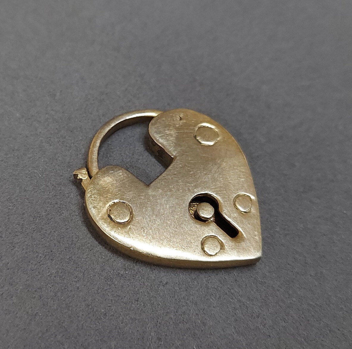Gold Filled Heart Padlock Clasp: Handmade Necklace Connector (25mm) - Etsy