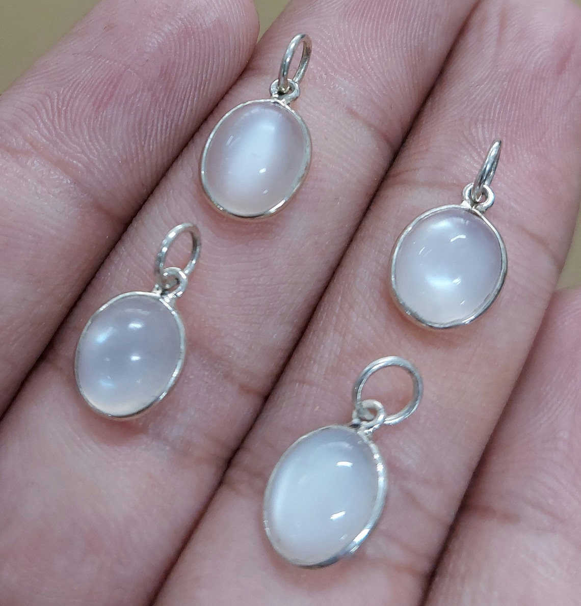 Milky Moonstone Pendant White Moonstone Necklace Pendant - Etsy