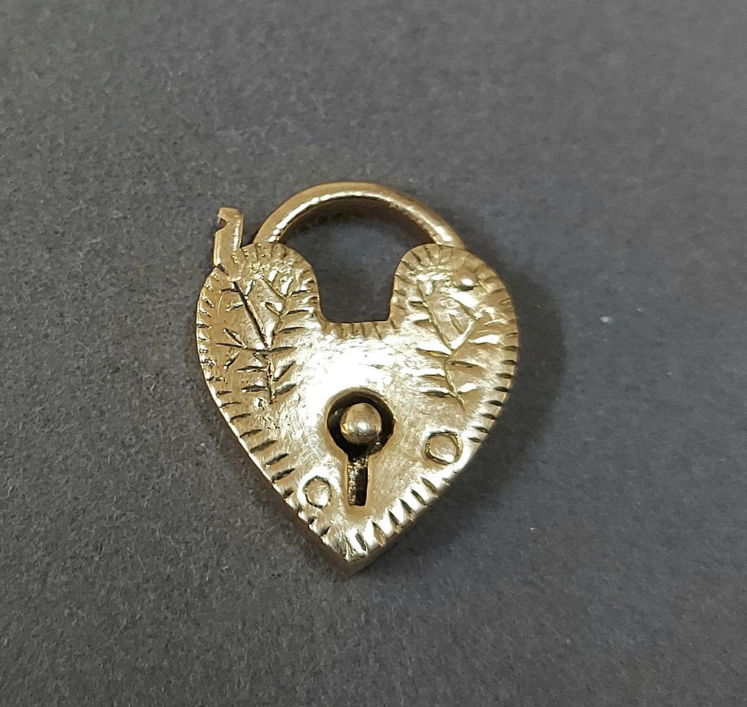 Gold Filled Heart Padlock Clasp: Handmade Jewelry Connector (19.5mm) - Etsy