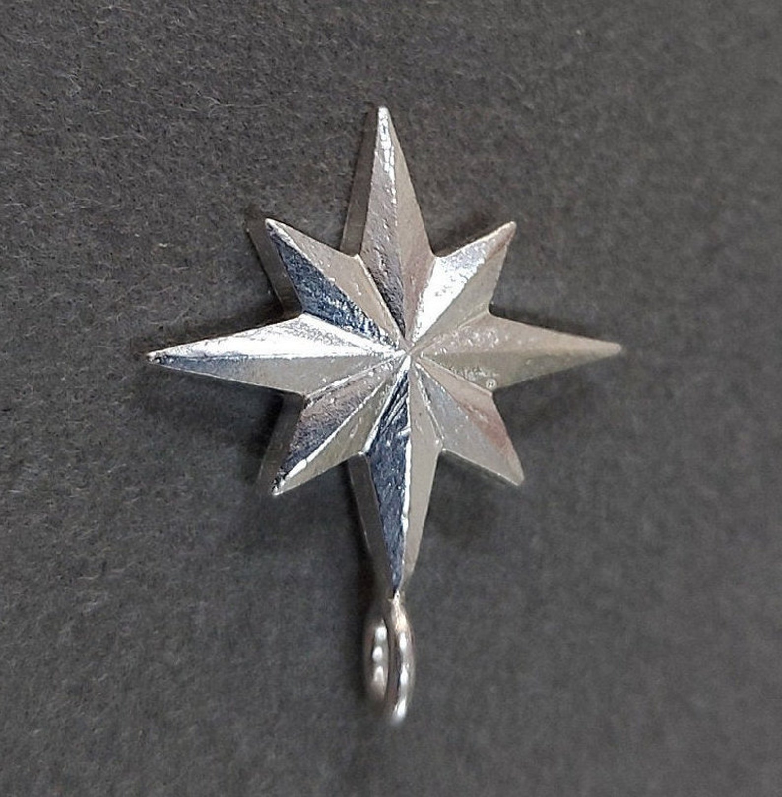 925 Sterling Silber Stern Charms Silber Charms Handgemachter - Etsy.de