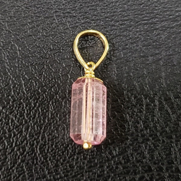 Pink Stone Pendant - Etsy