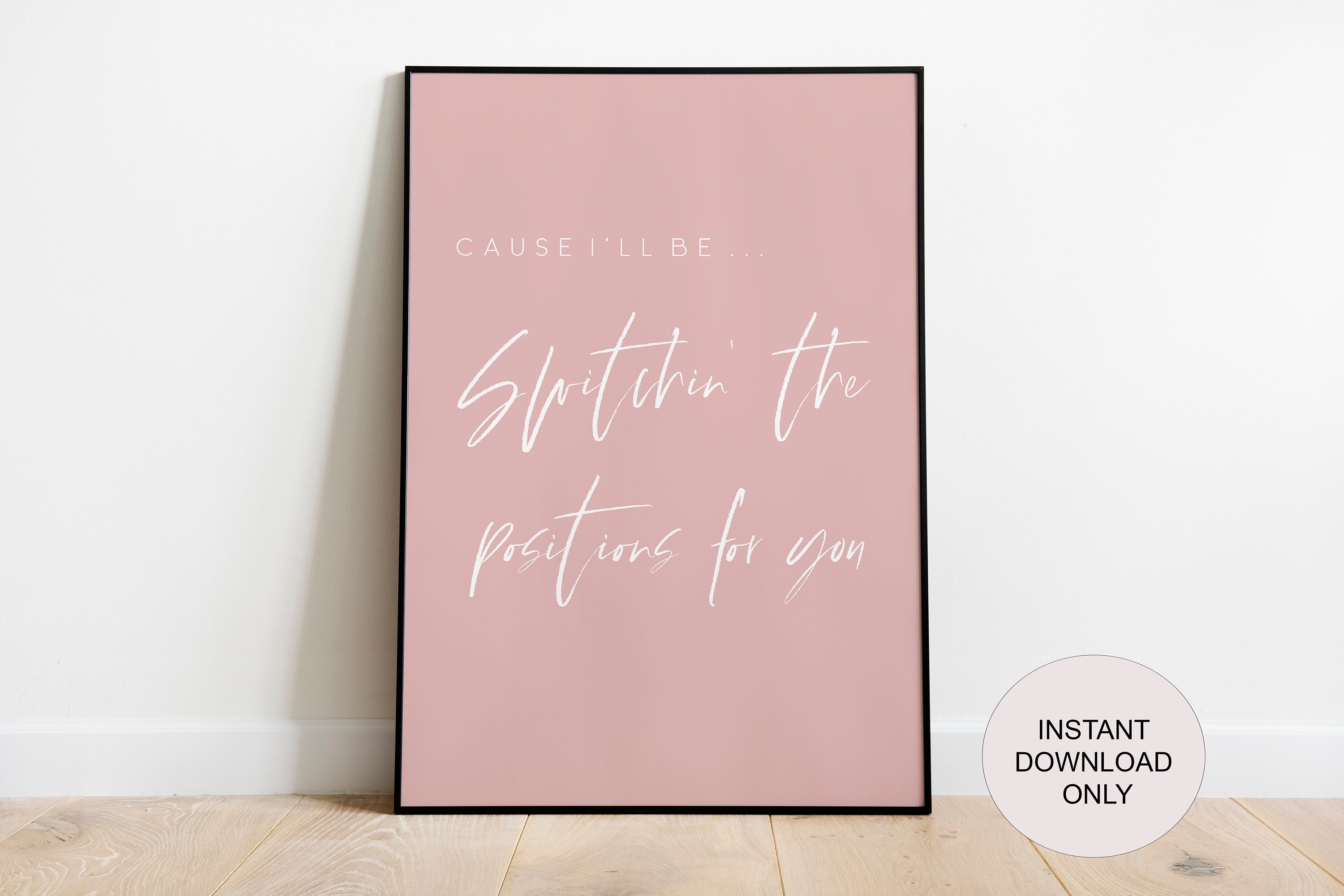 Ariana Grande Positions Song Lyrics Poster Printable | Instant Digital ...