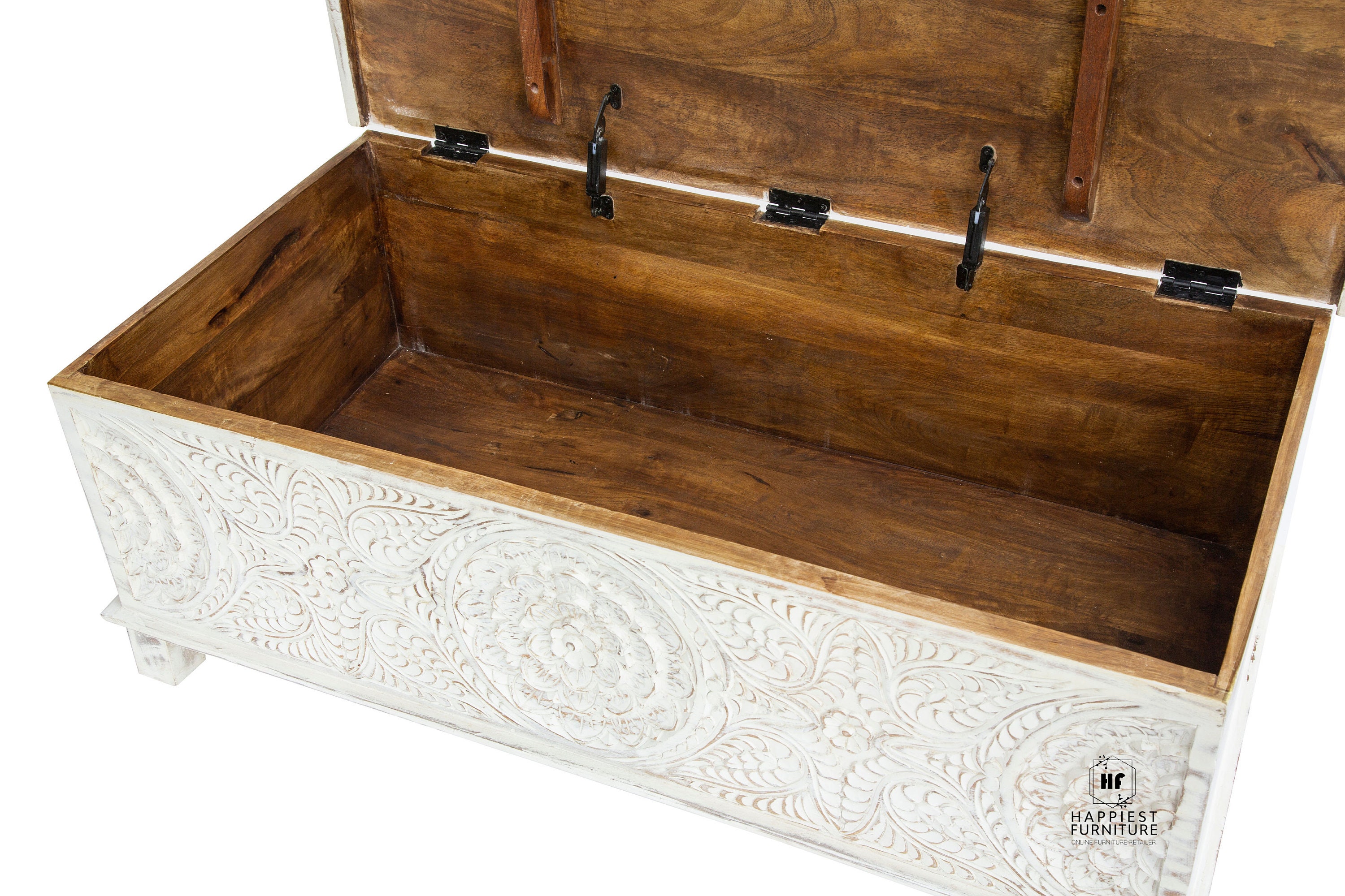 Wooden Reclaimed Wood Distressed Finished Solid Wood Trunk Coffee Table ...