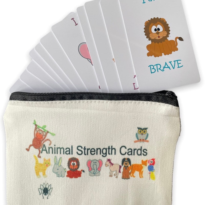 Animal Strength Cards - Etsy UK