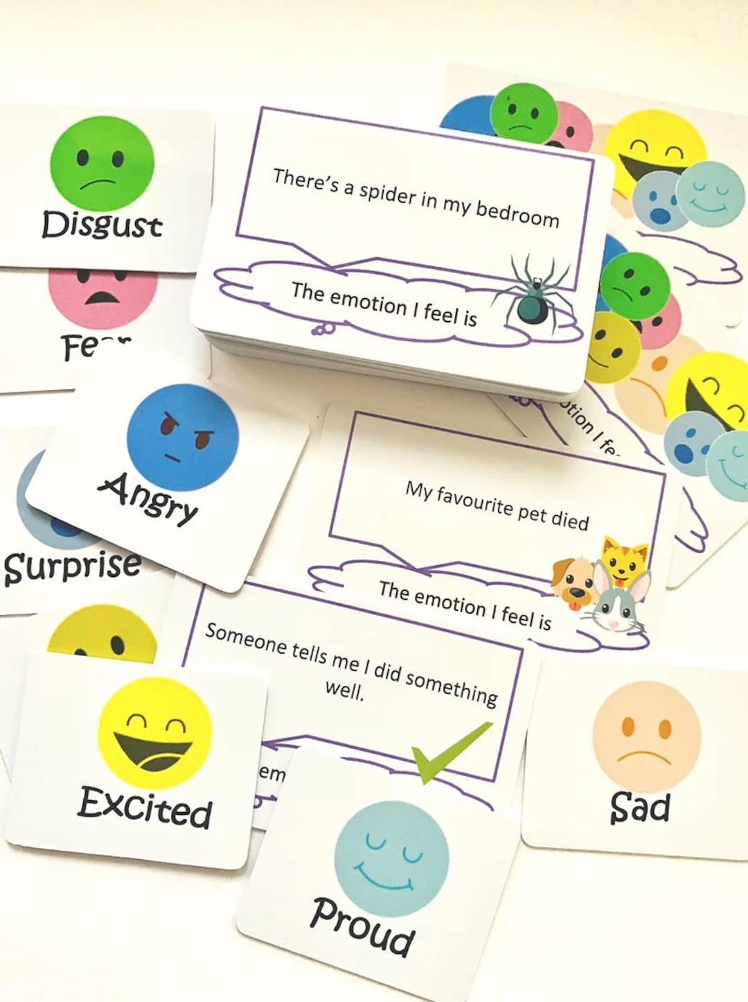 Emotion I Feel Cards, Strength Cards, Building Relationships, Emotion ...