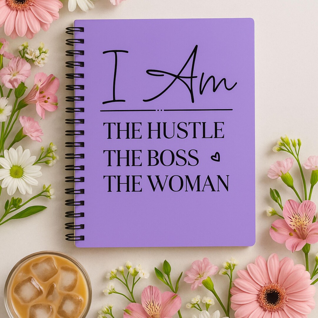 Purple Boss Woman Spiral Notebook: Hustle Journal & Daily Planner - Etsy