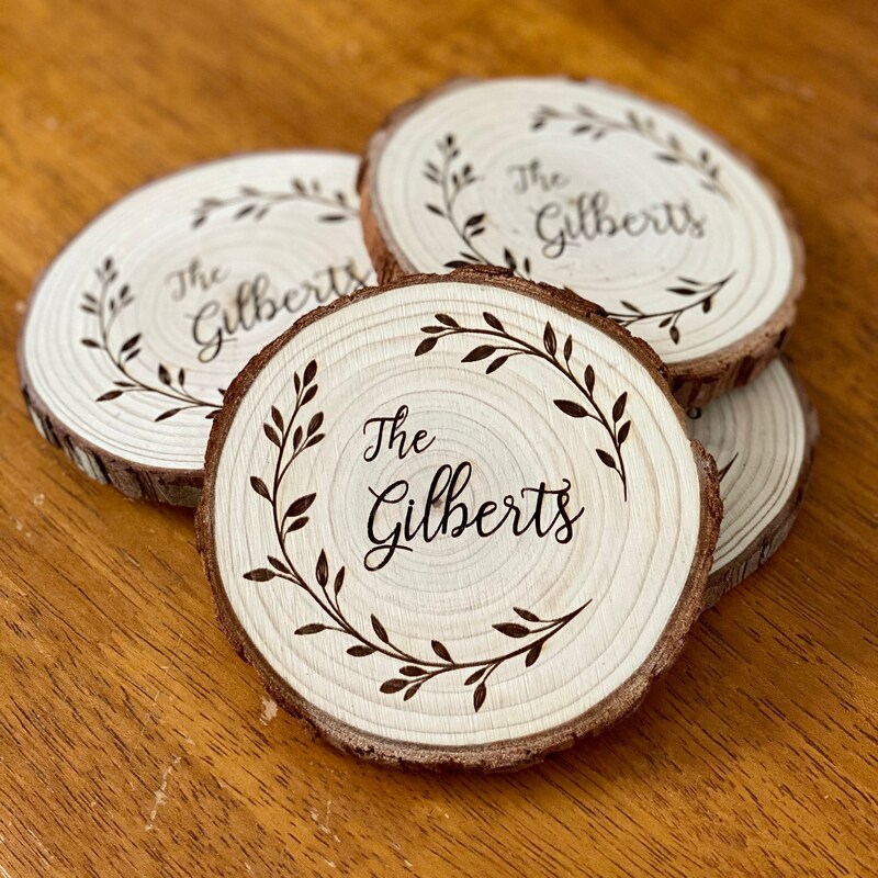 Custom Wood Coasters - Etsy