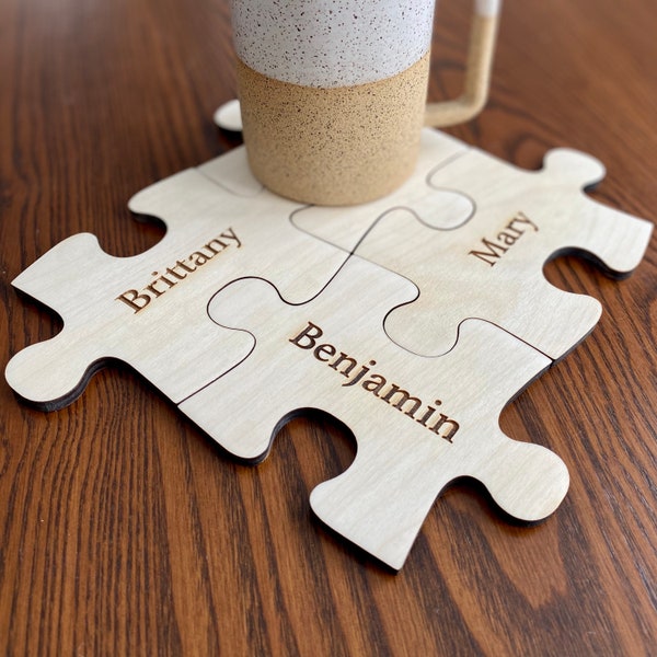 Puzzle Coasters - Etsy