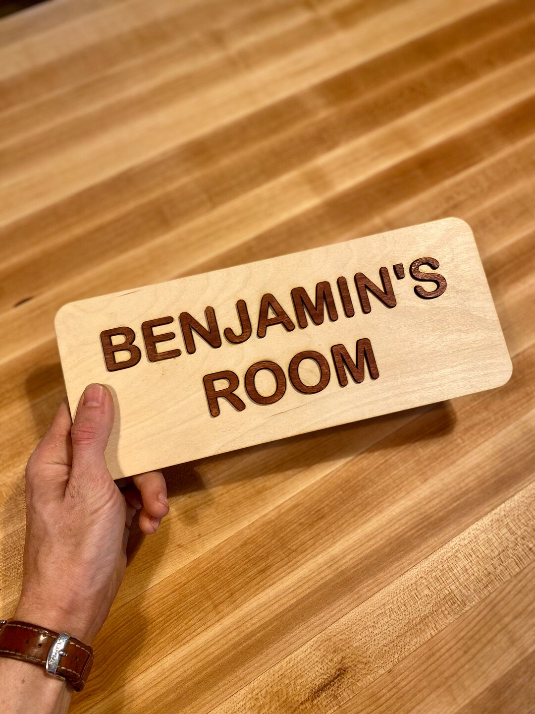 Custom Wood Sign - Bedroom Door Sign - Child’s Name Sign - Etsy