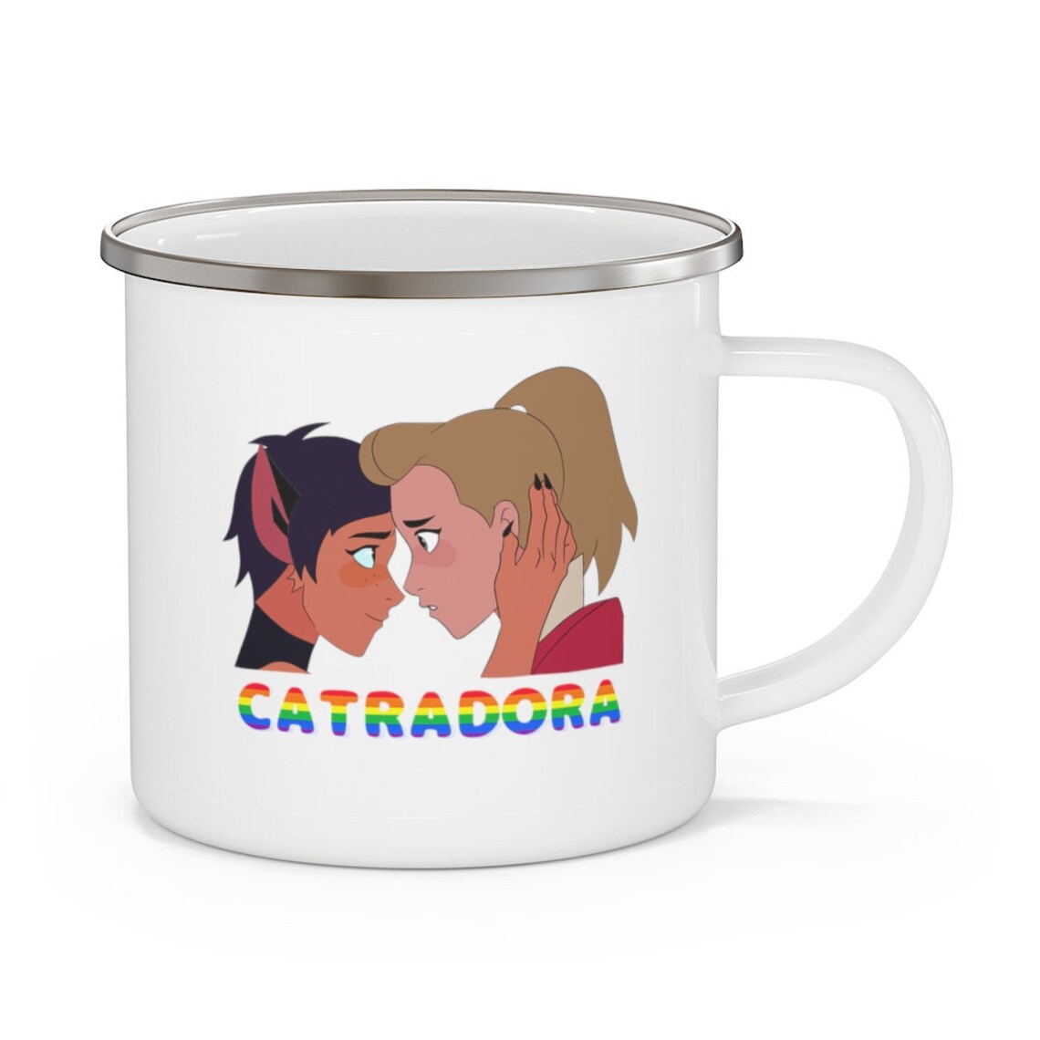 Catra & Adora Catradora Enamel Mug | Etsy