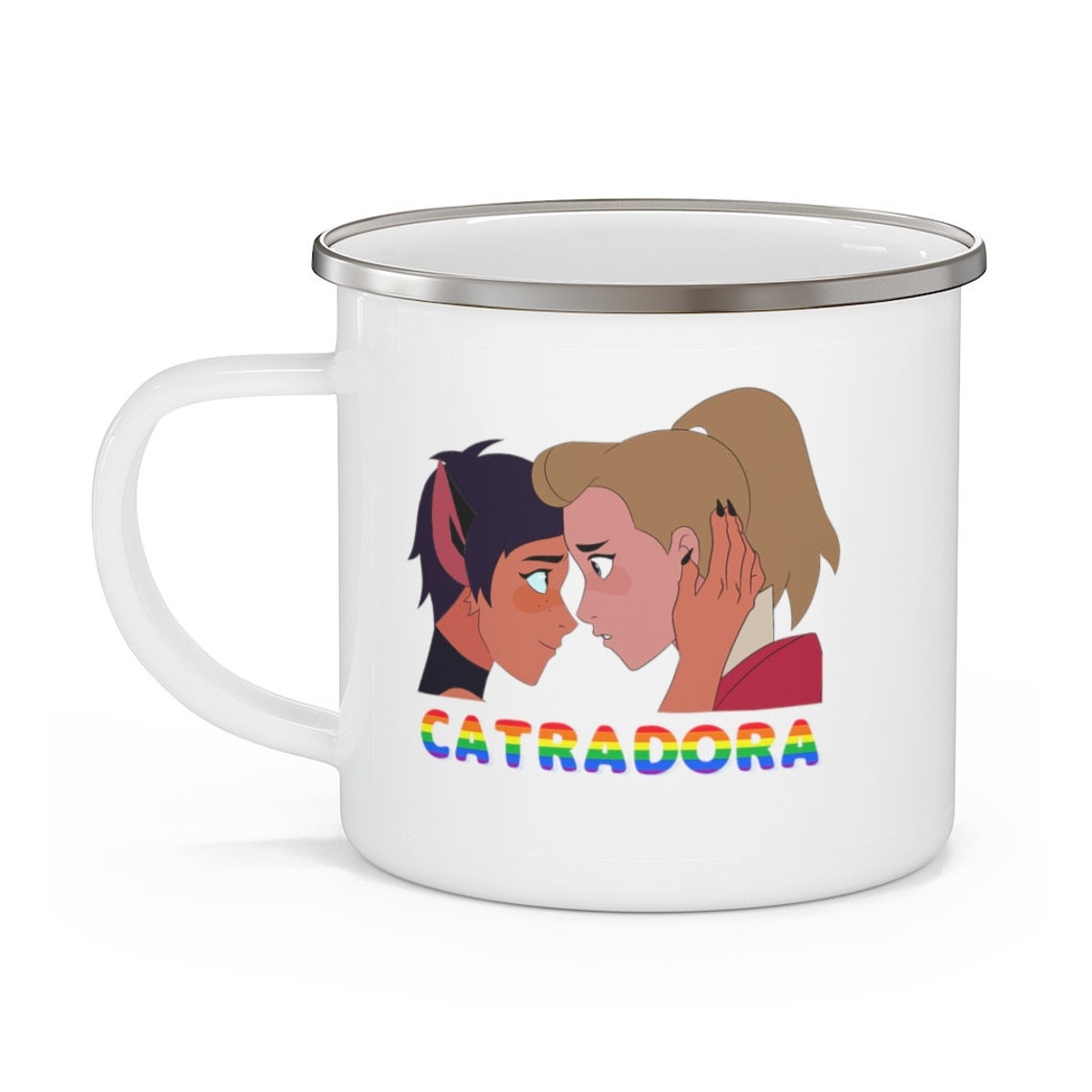 Catra & Adora Catradora Enamel Mug | Etsy