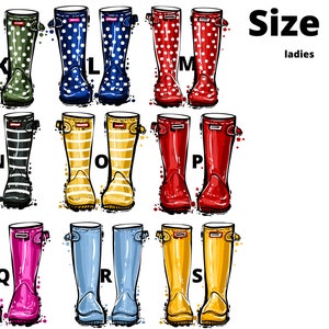 Personalised Family Wellies Print a Gift for a New Home. Custom Welly ...