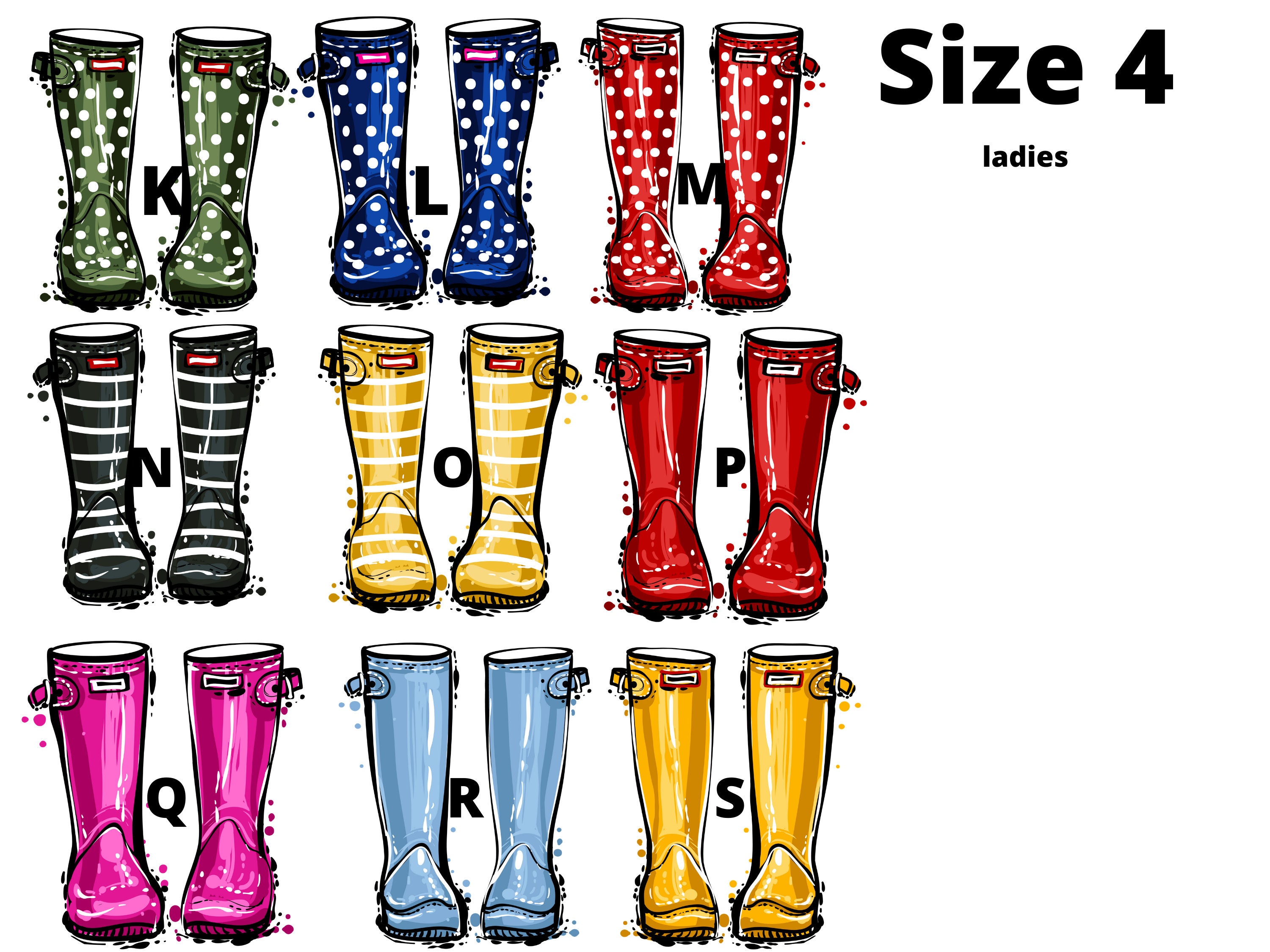 Personalised Family Wellies Print a Gift for a New Home. Custom Welly ...
