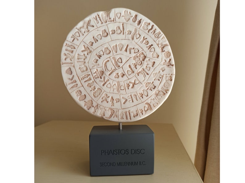 Table Sculpture Phaistos Disc Ancient Greek Art - Etsy