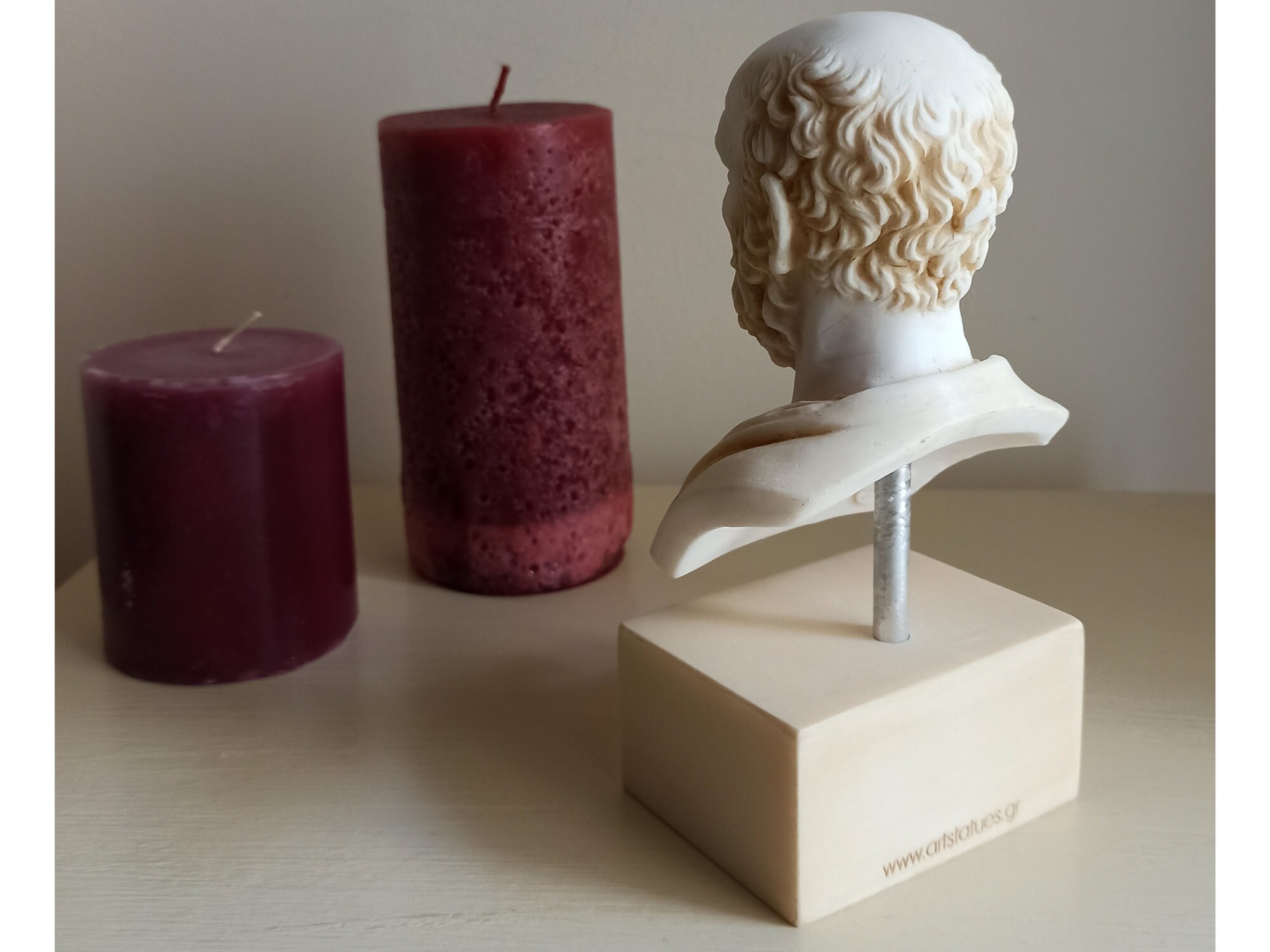 Greek Philosopher Hippocrates Head Table Sculpture Ancient - Etsy