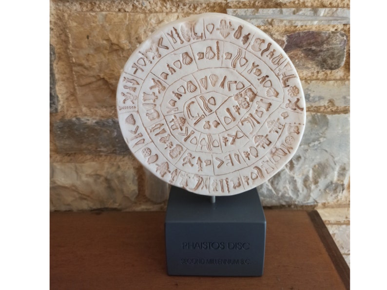 Table Sculpture Phaistos Disc Ancient Greek Art - Etsy