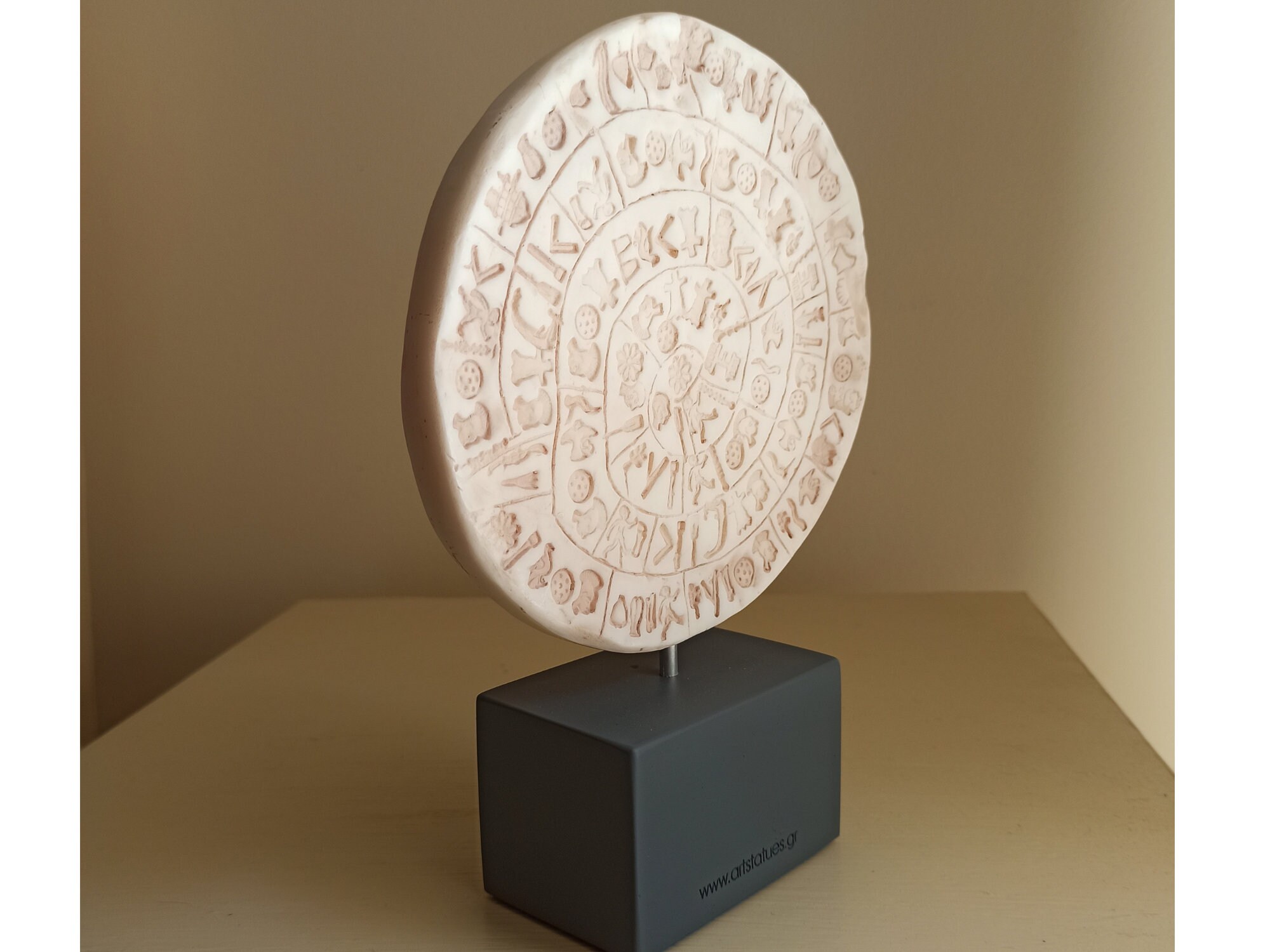 Table Sculpture Phaistos Disc Ancient Greek Art - Etsy