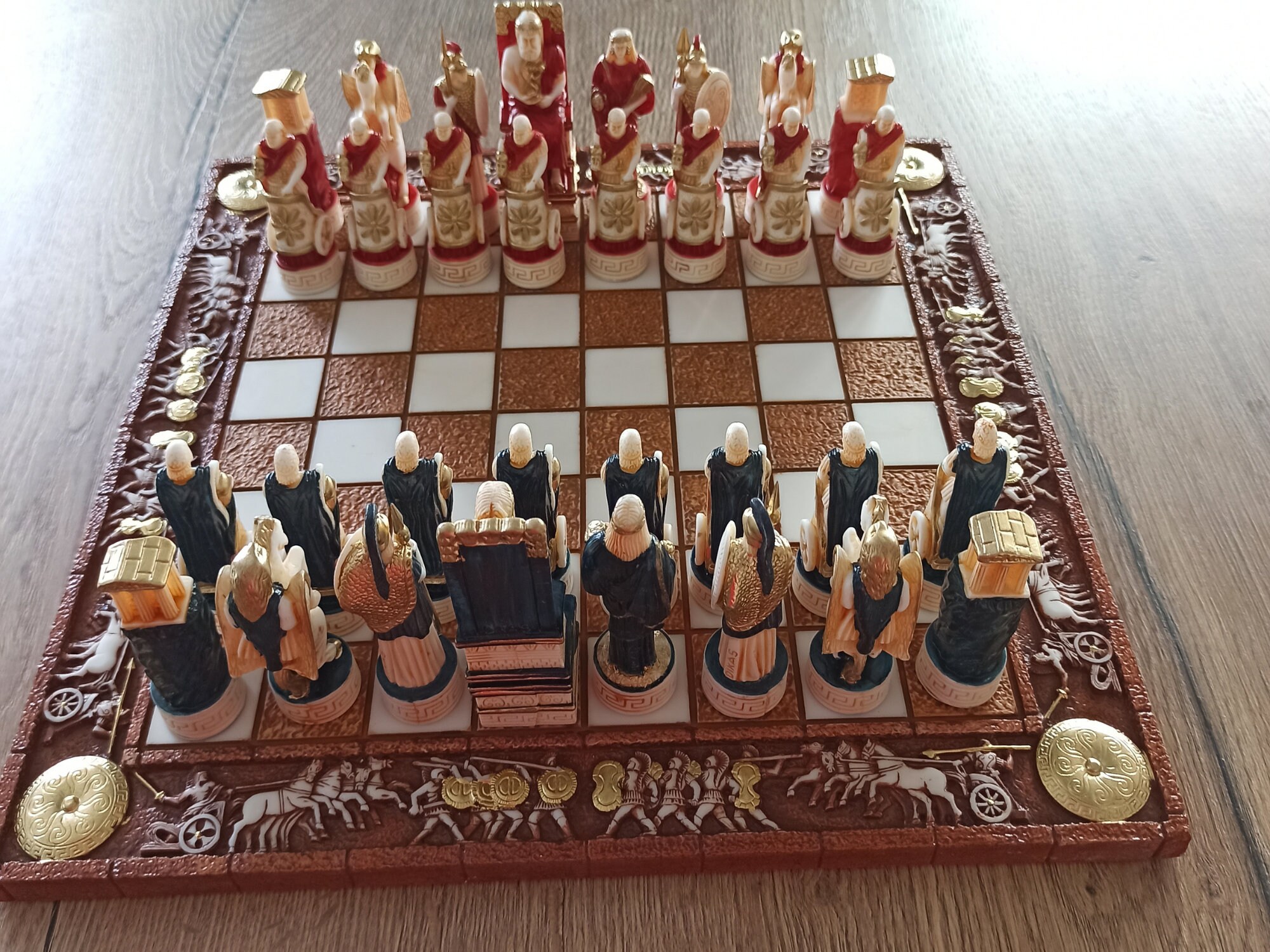 Chess Board, Ancient Greek Art, Greek Mythology Gods - Etsy