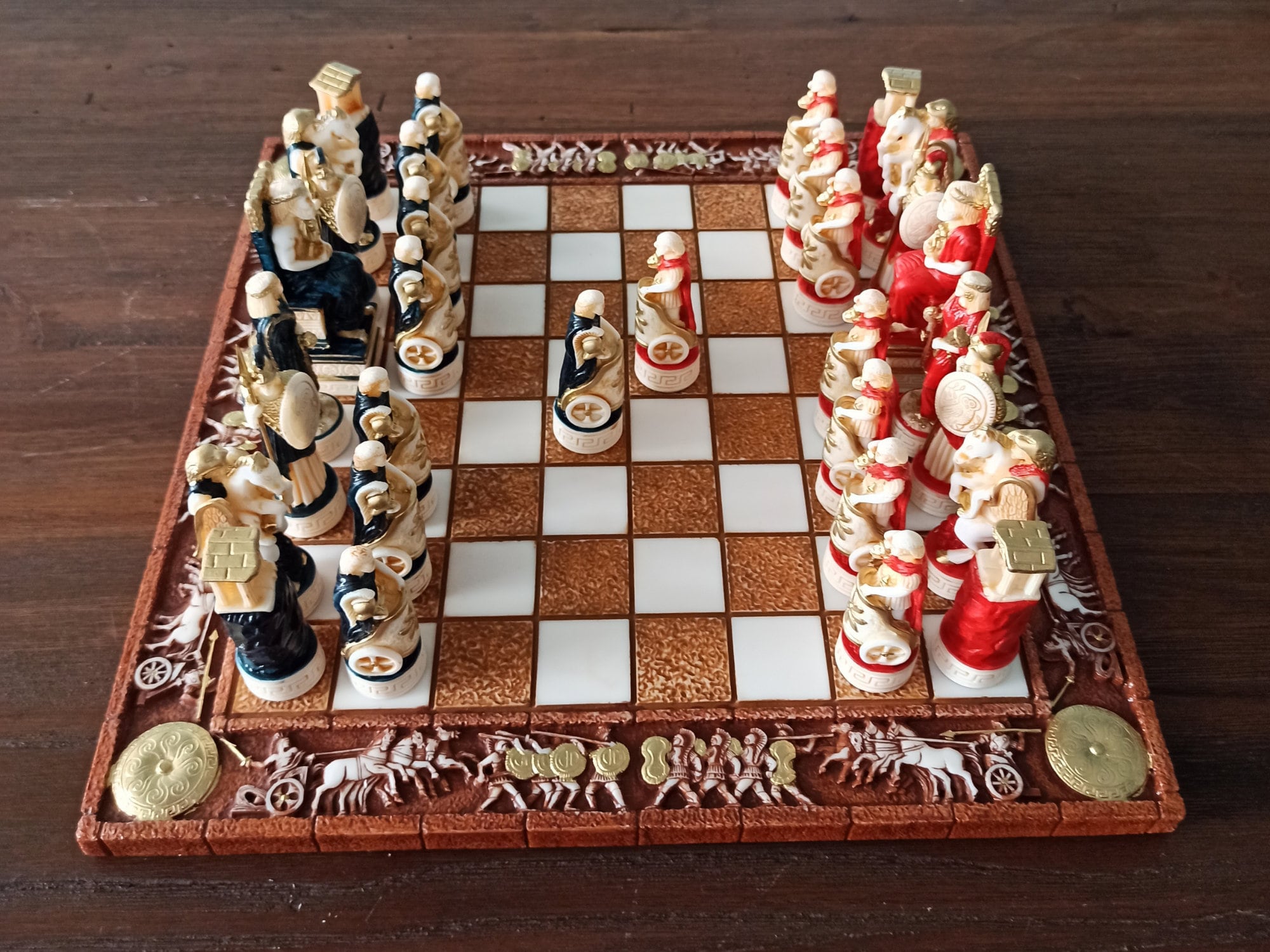 Chess Board, Ancient Greek Art, Greek Mythology Gods - Etsy