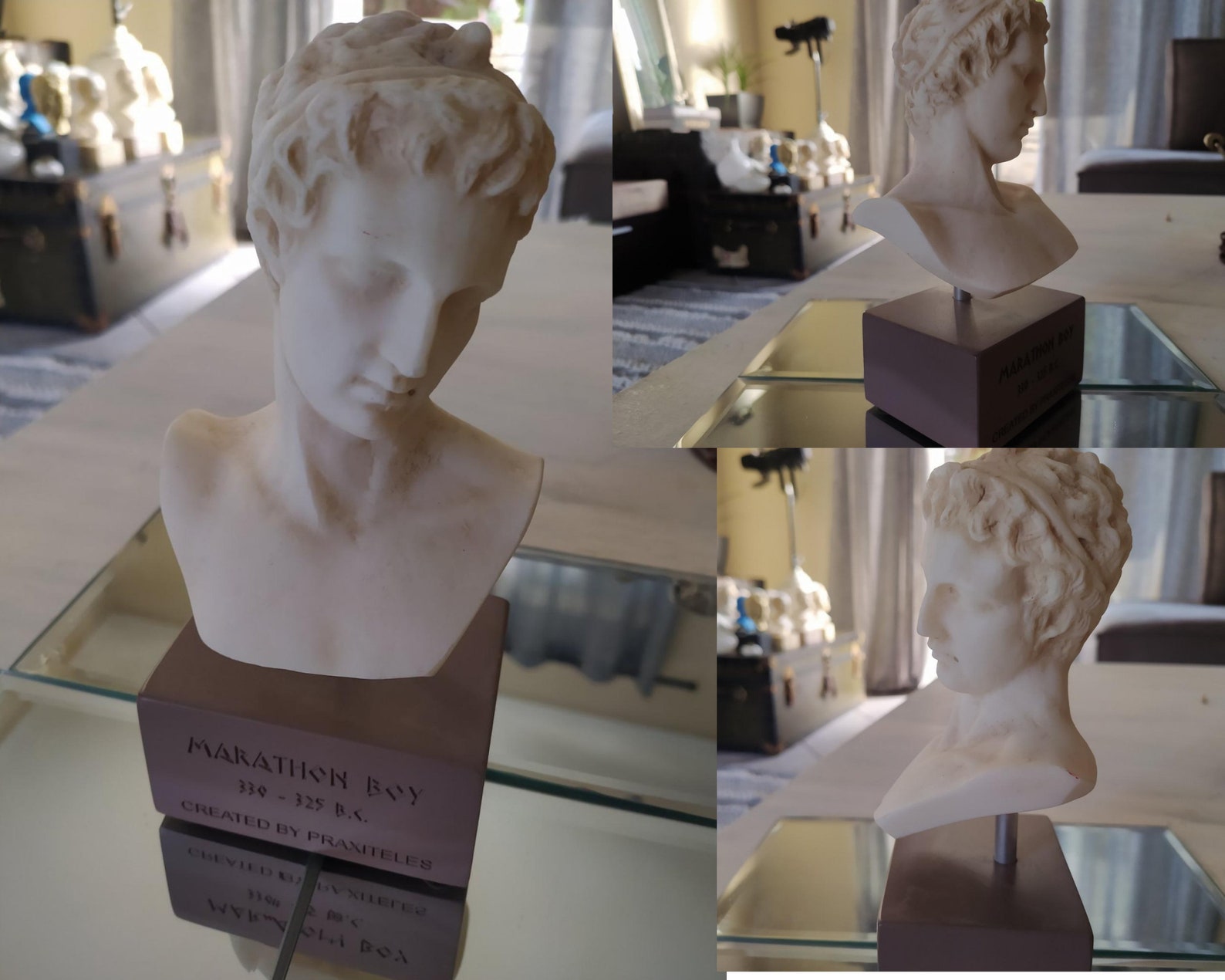 Ancient Greek Art, Marathon Boy Bust, Greek Sculpture - Etsy