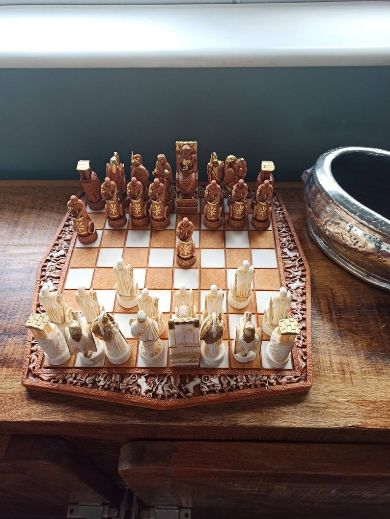 Chess Set, Chess Board, Ancient Greek Art, Gift Idea - Etsy