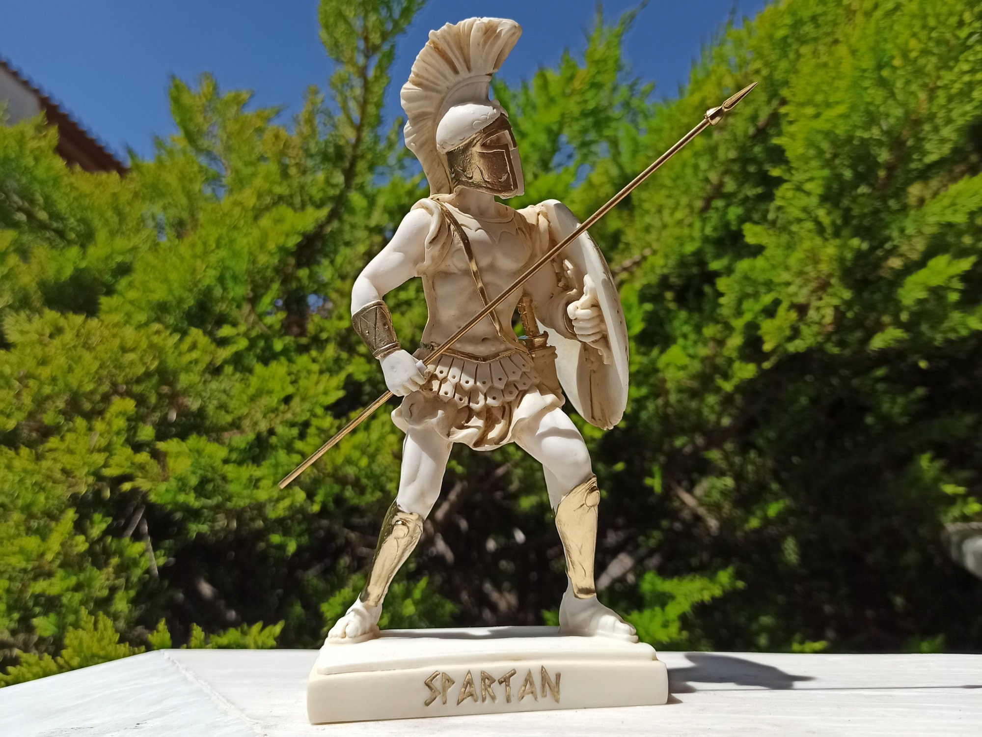Spartan Worrior Statue, Ancient Greek Art, Interior Decorating - Etsy
