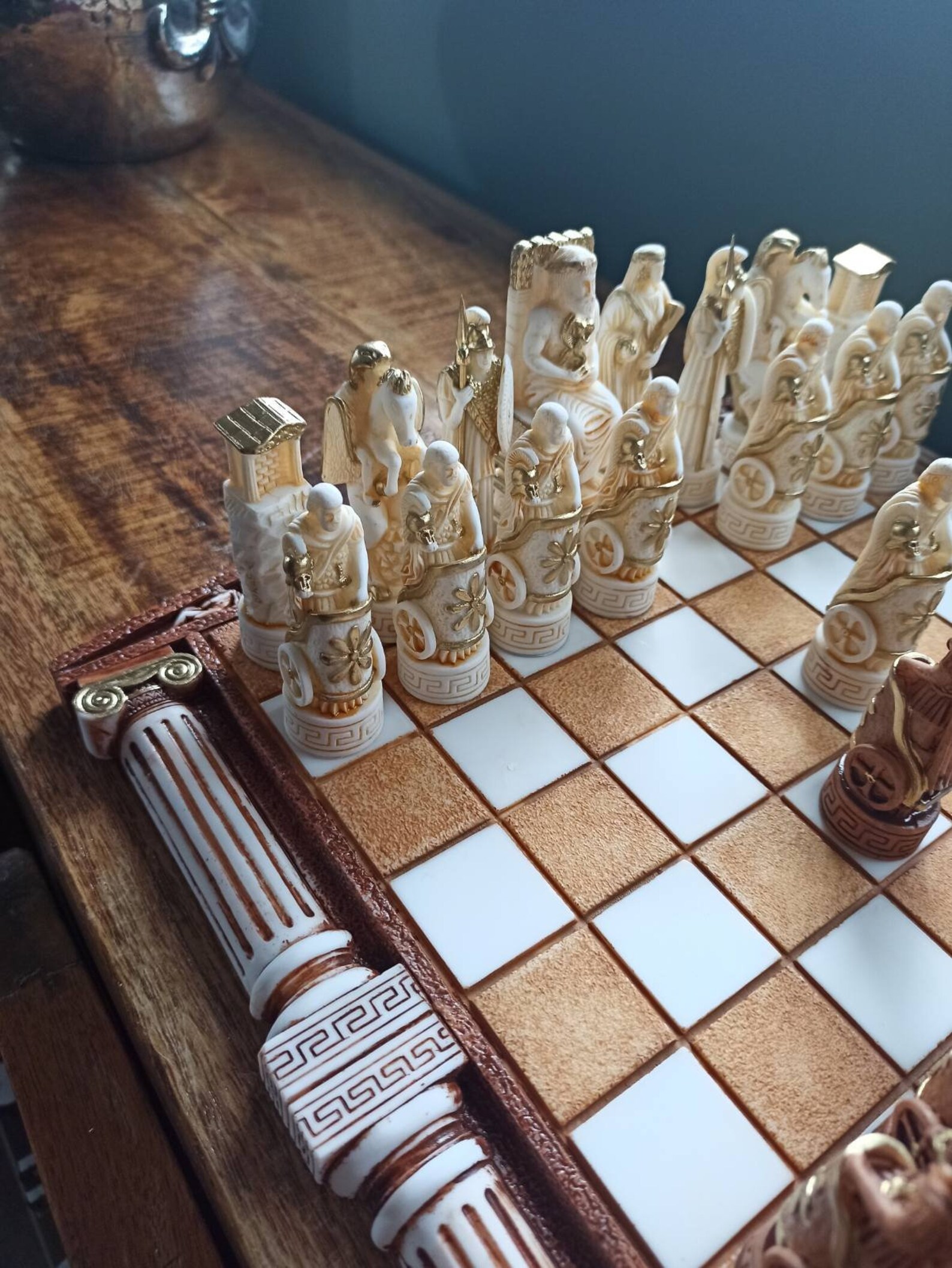 Chess Board, Ancient Greek Art, Greek Mythology Gods - Etsy