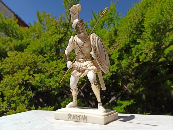 Spartan Worrior Statue Ancient Greek Art Interior Decorating | Etsy