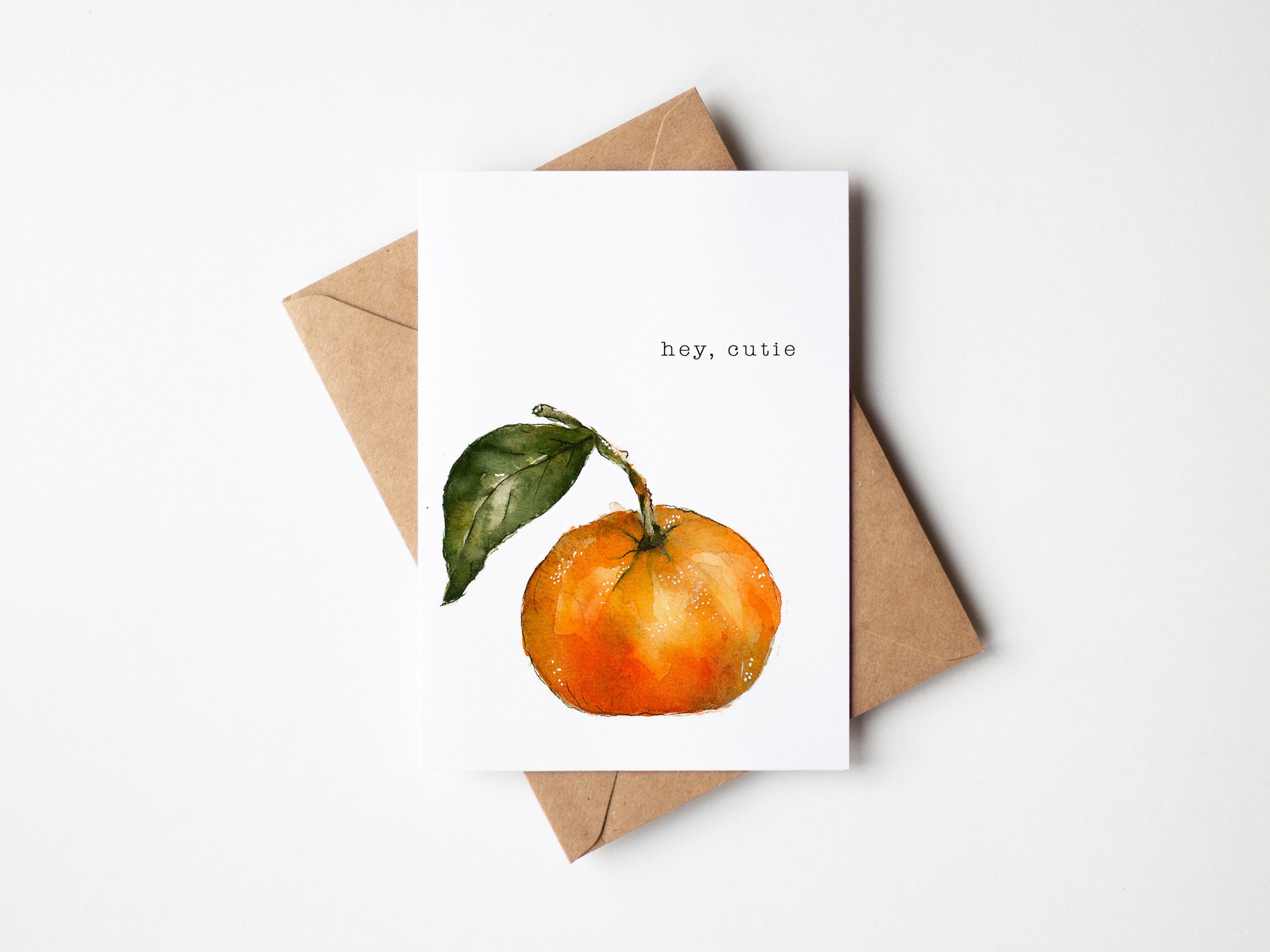 Funny Greeting Cards Fruit Greeting Cards Watercolor - Etsy