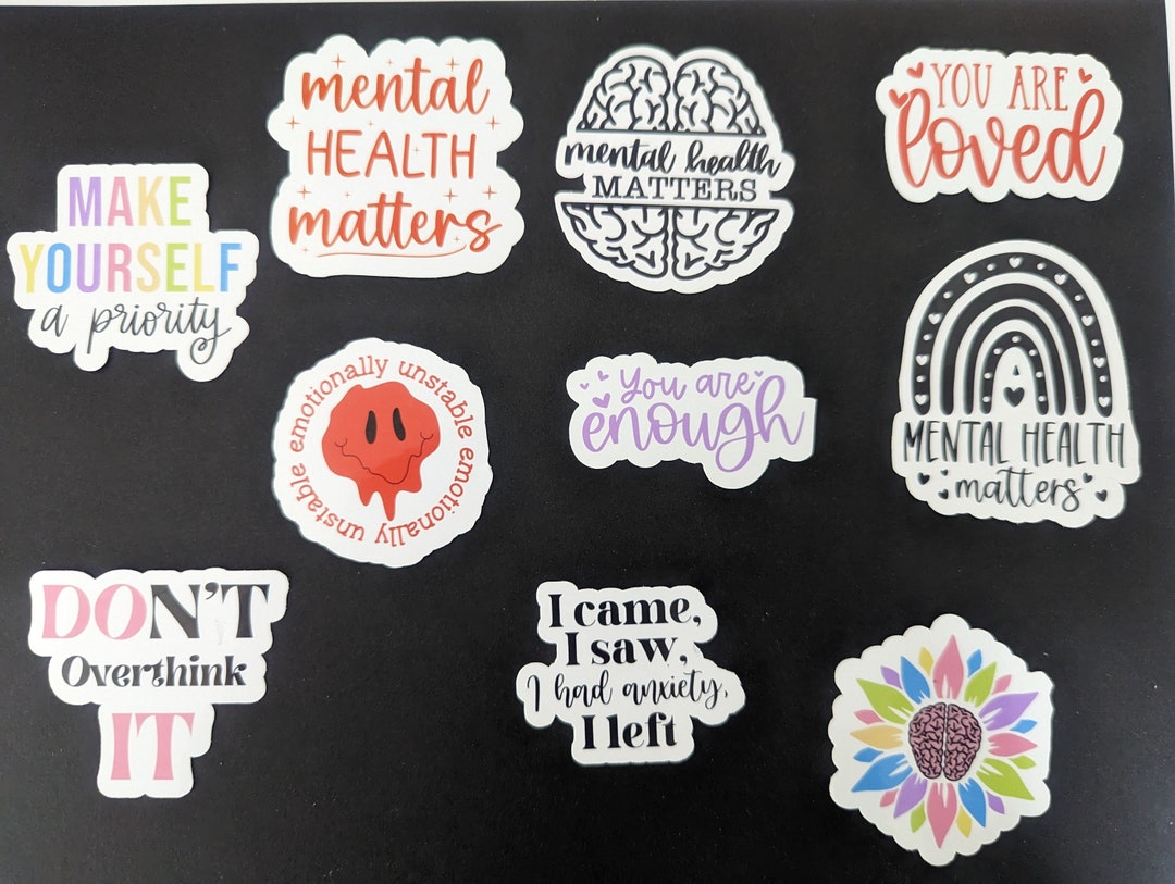 Mental Health Awareness Stickers - Etsy