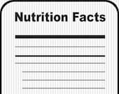 Nutrition Facts Svg Nutrition Template Nutrition Svg Food - Etsy