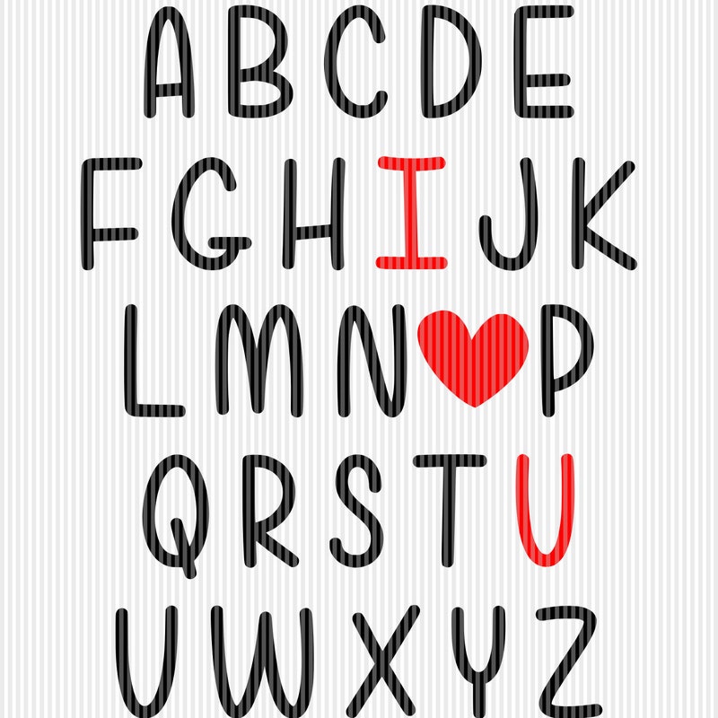 Alphabet I Love You - Etsy