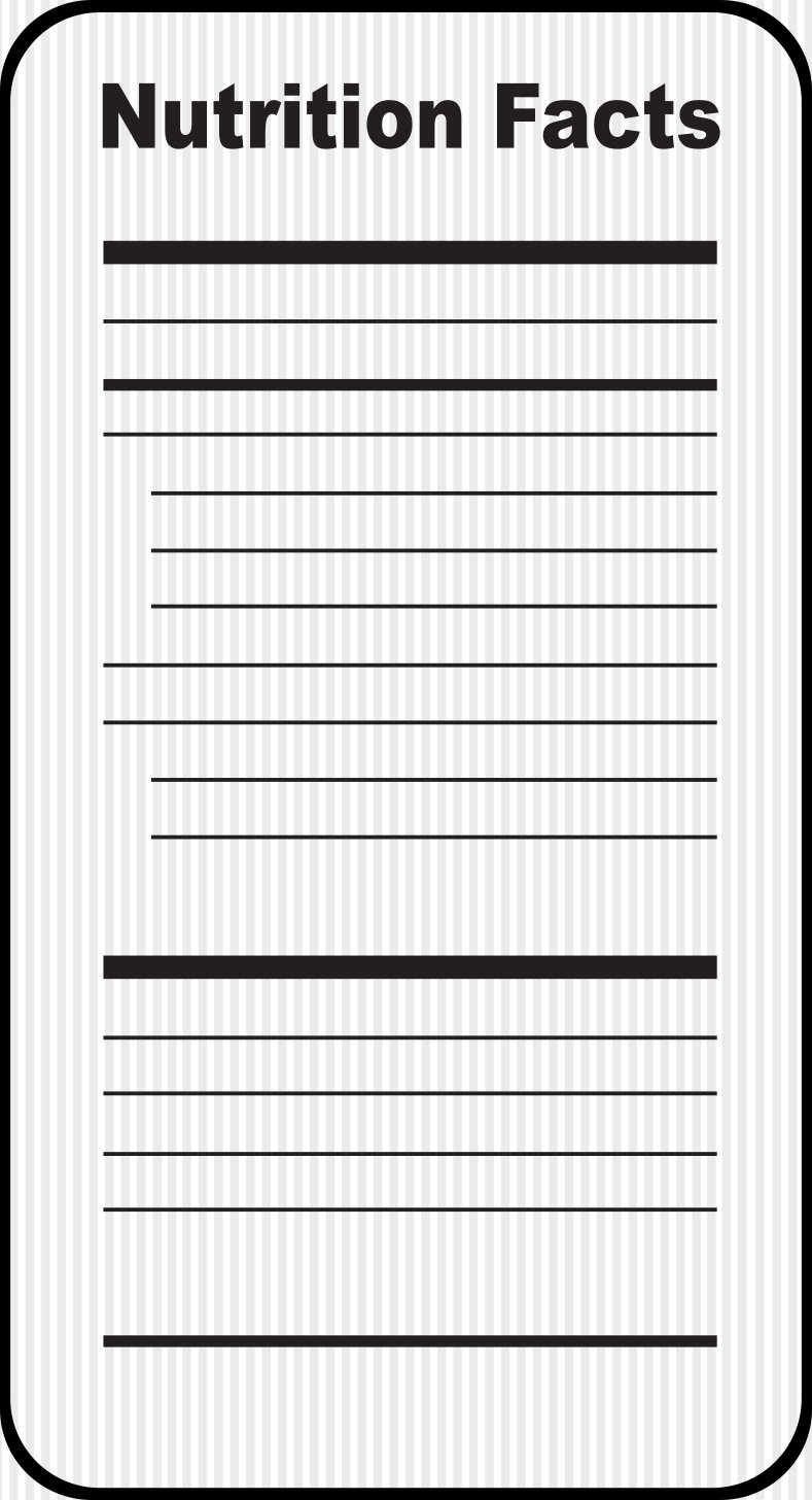 Nutrition Facts Svg, Nutrition Template, Nutrition Svg, Food Svg ...