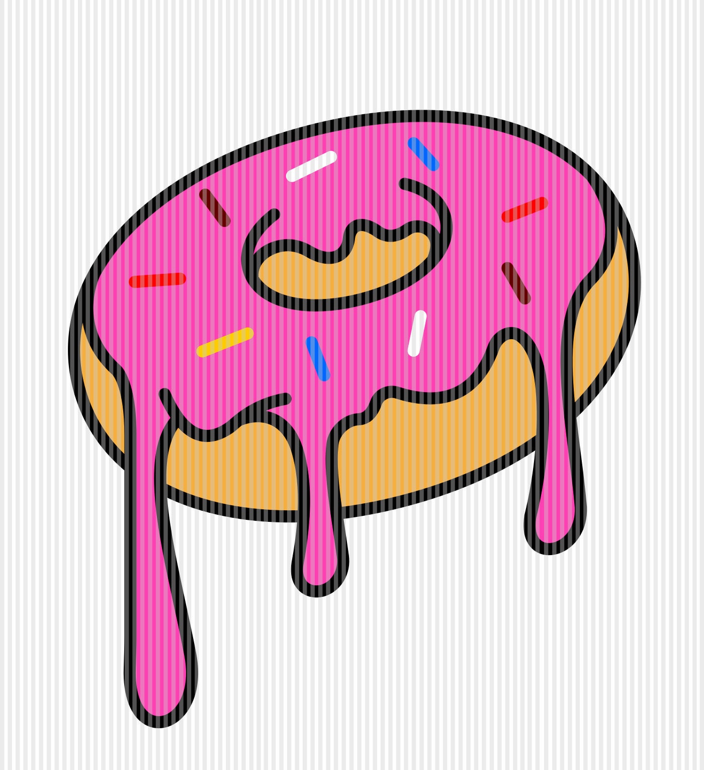 Donut Svg, Doughnut Stress, Melting Donut Svg, Sprinkles Svg, Donut ...