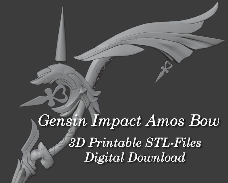 Ganyu Amos Bow From Genshin Impact - Stl-file for 3D Printing - Etsy
