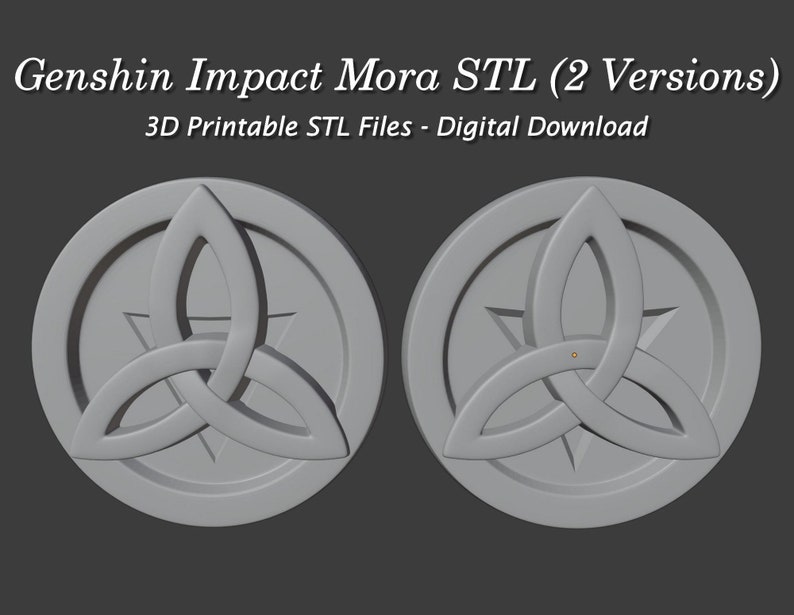 Mora From Genshin Impact (2 Versions) - Stl-file for 3D Printing - Etsy