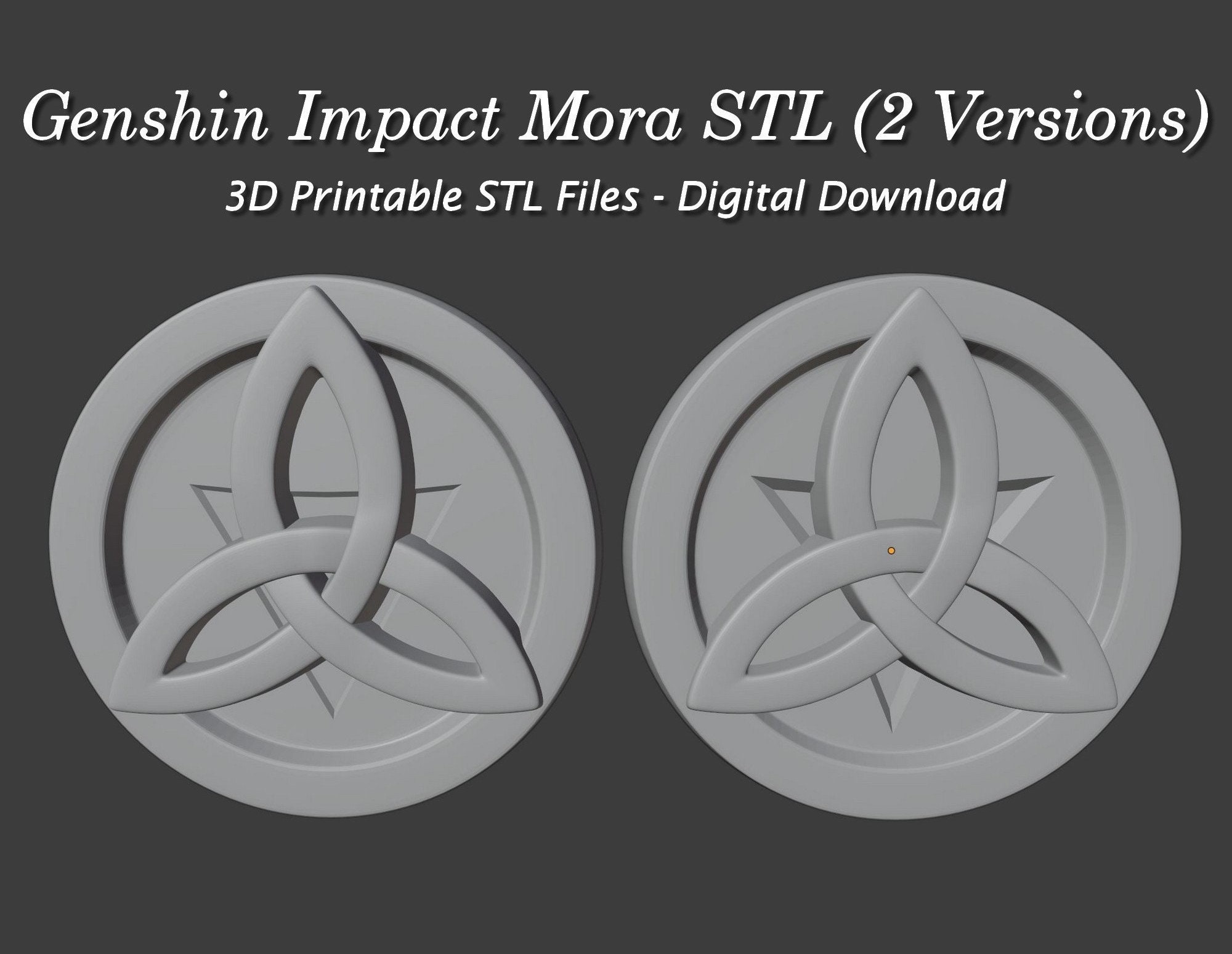 Buy Mora From Genshin Impact 2 Versions Stl-file for 3D Printing Online ...