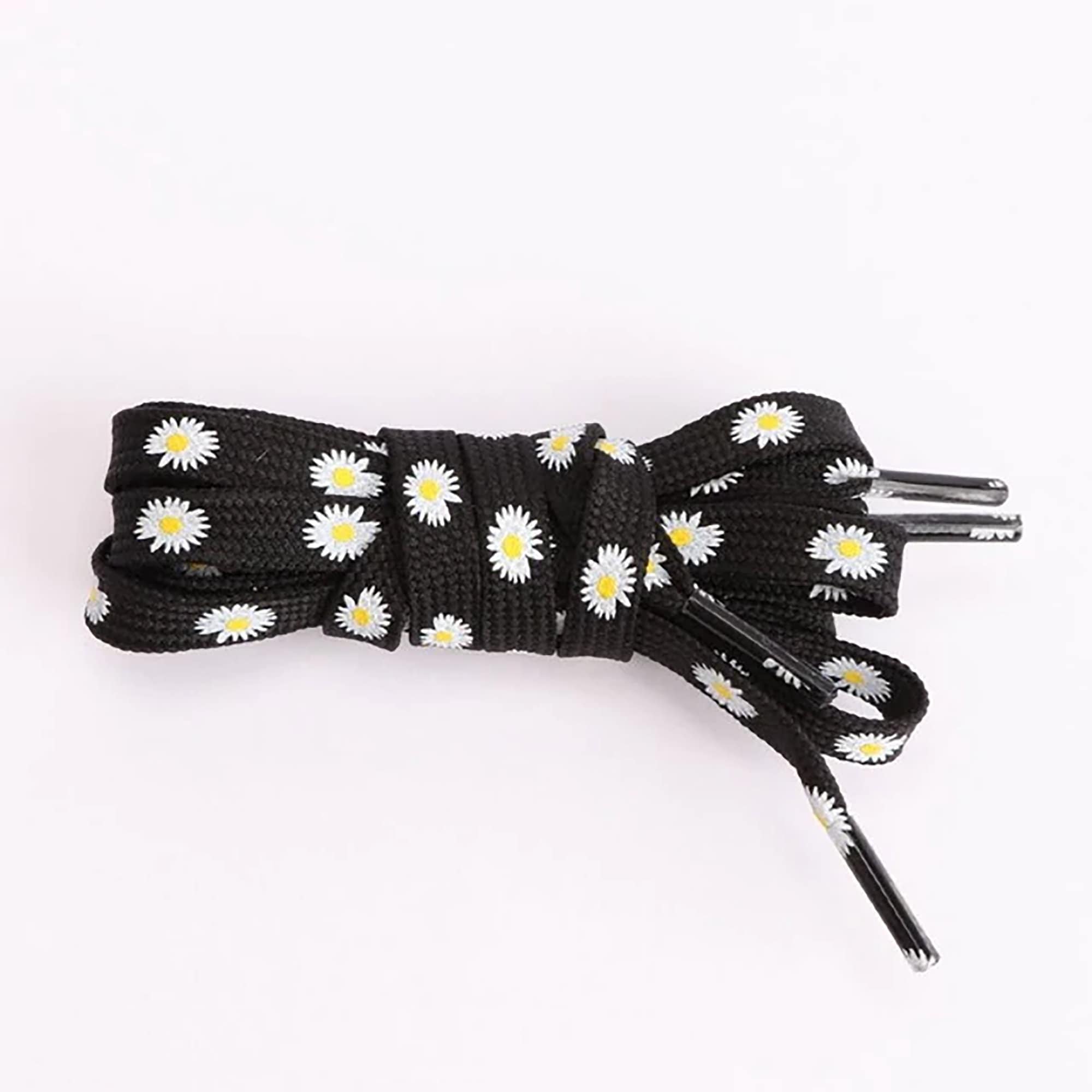 Flat Daisy Flower Pattern Shoe Laces Different Coloured Durable 100cm ...