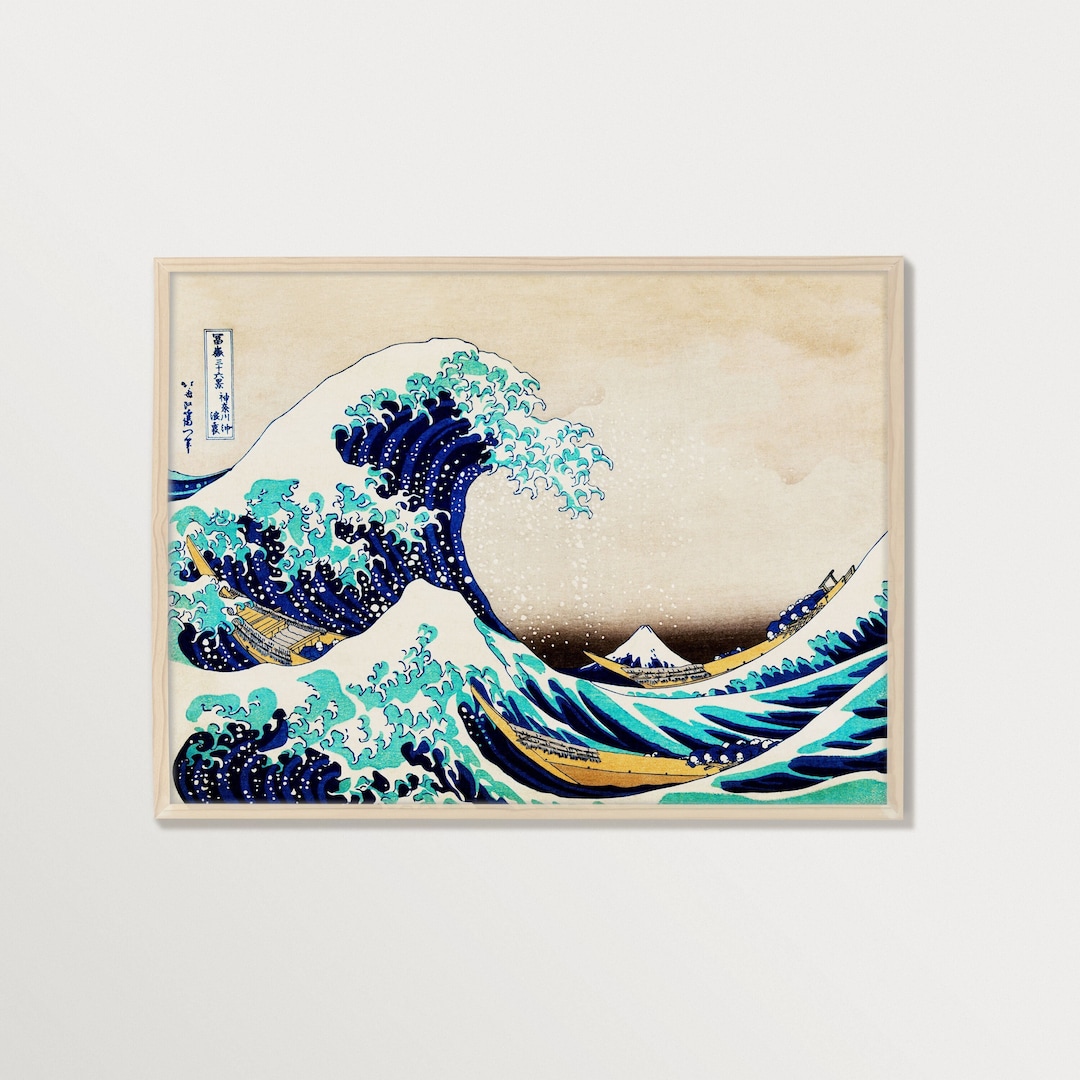 The Great Wave by Katsushika Hokusai | Japanese Woodblock Print, Ukiyo ...