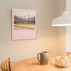 Monet Poster the Valley of the Nervia Claude Monet Print, Blush ...