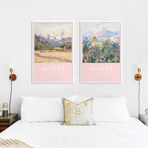 Monet Poster the Valley of the Nervia Claude Monet Print, Blush ...