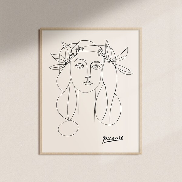 Picasso Line Drawing - Etsy