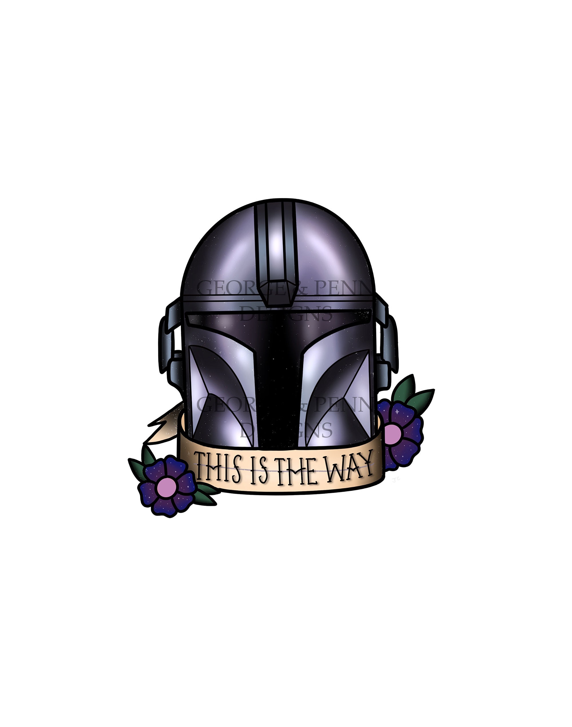 The Mandalorian Art Print This is the Way Home Decor 5x7 and 8x10 ...