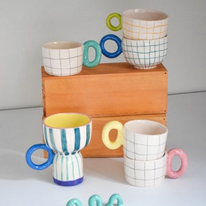 Funky Mugs Collection | Unique Handmade Ceramic Coffee Cups, Use or ...