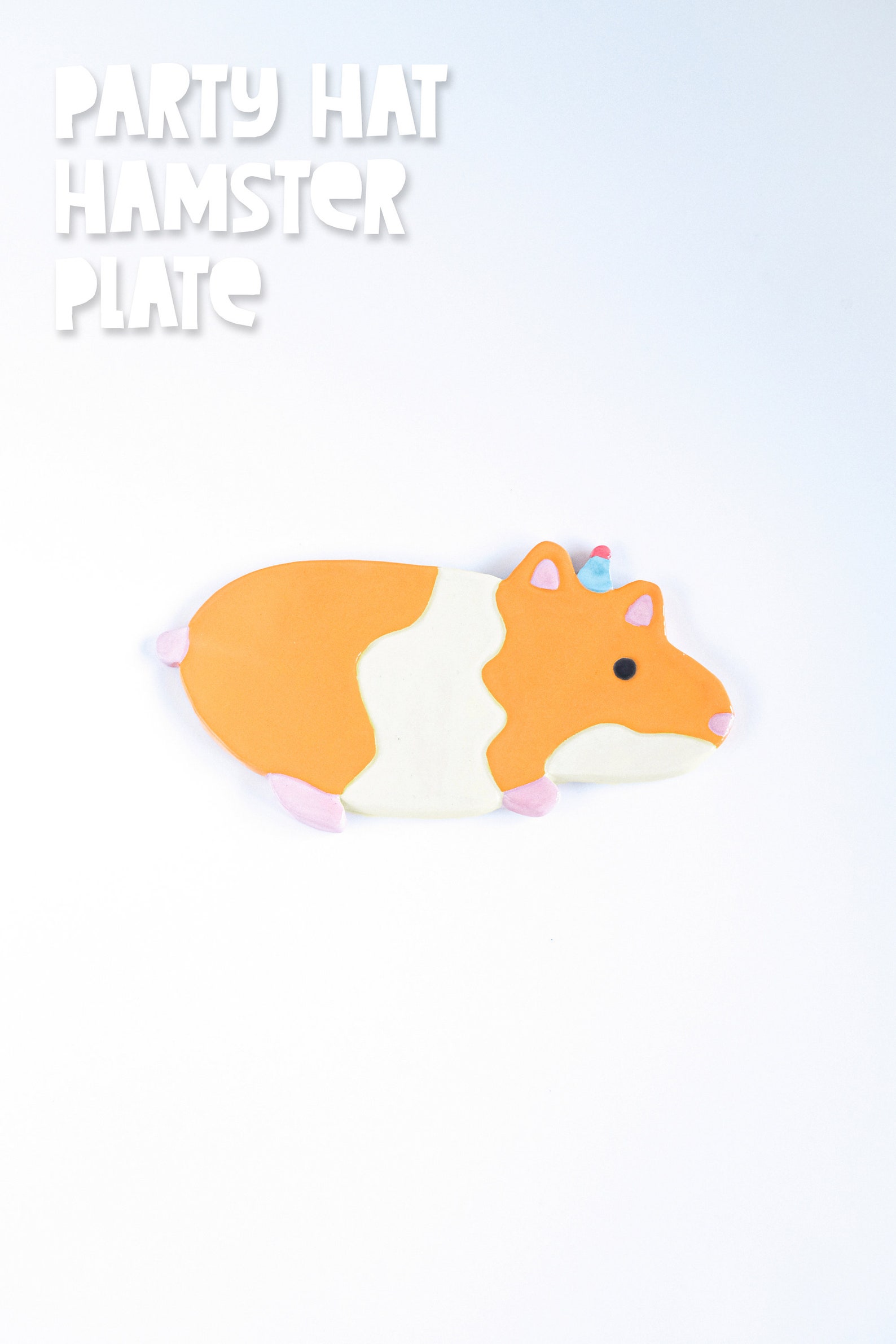 Handmade Ceramic Hamster Plate: Party Hat Jewelry Dish - Etsy