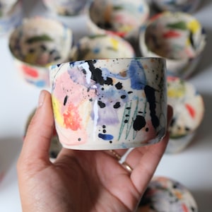 Art Cup Handmade Ceramic for Coffee, Pottery Cup Collection Decoration ...